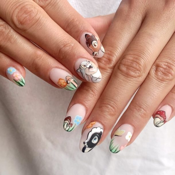 60 Adorable Disney Nails to Help You Celebrate Your Favorite Characters ...