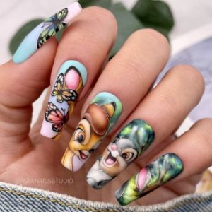 60 Adorable Disney Nails to Help You Celebrate Your Favorite Characters ...