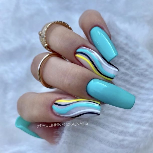 50 Gorgeous Turquoise Nail Designs to Try This Year - Your Classy Look
