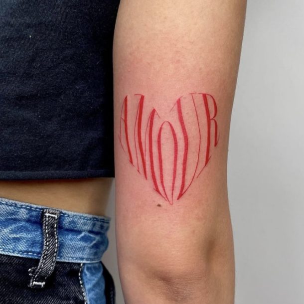 40 Gorgeous Red Heart Tattoo Designs to Fall in Love With - Your Classy ...