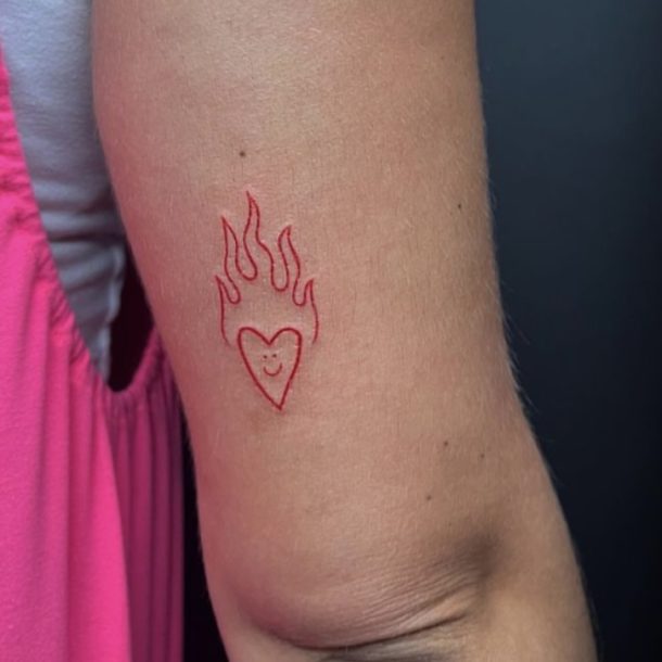 40 Gorgeous Red Heart Tattoo Designs to Fall in Love With - Your Classy ...