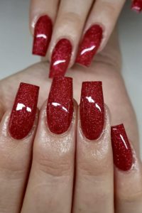 50 Classy Red Glitter Nails for Your Perfect Holiday Look - Your Classy ...