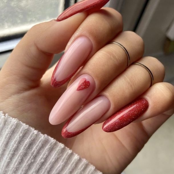 50 Classy Red Glitter Nails for Your Perfect Holiday Look - Your Classy ...