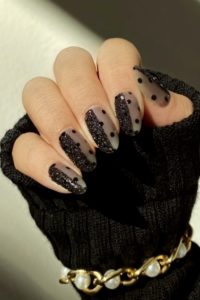 50 Stunning Black Glitter Nail Designs You Need to See - Your Classy Look
